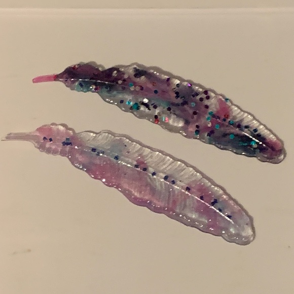 Art | 1 Colorful And Unique Resin Feather Each Feather Is Unique And No ...